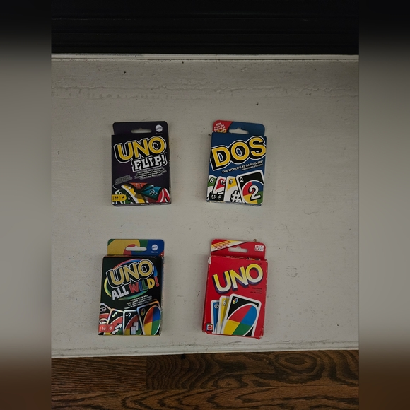 Hasbro | Toys | 4 Version Of Uno For Family Game Night | Poshmark